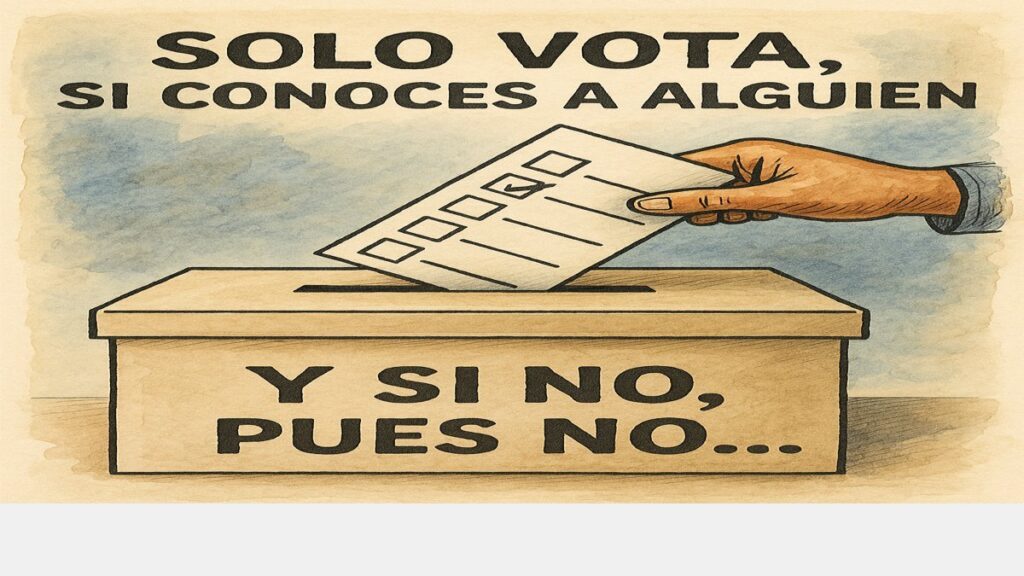 Solo vota si conoces a alguien - Abogados sin corbata